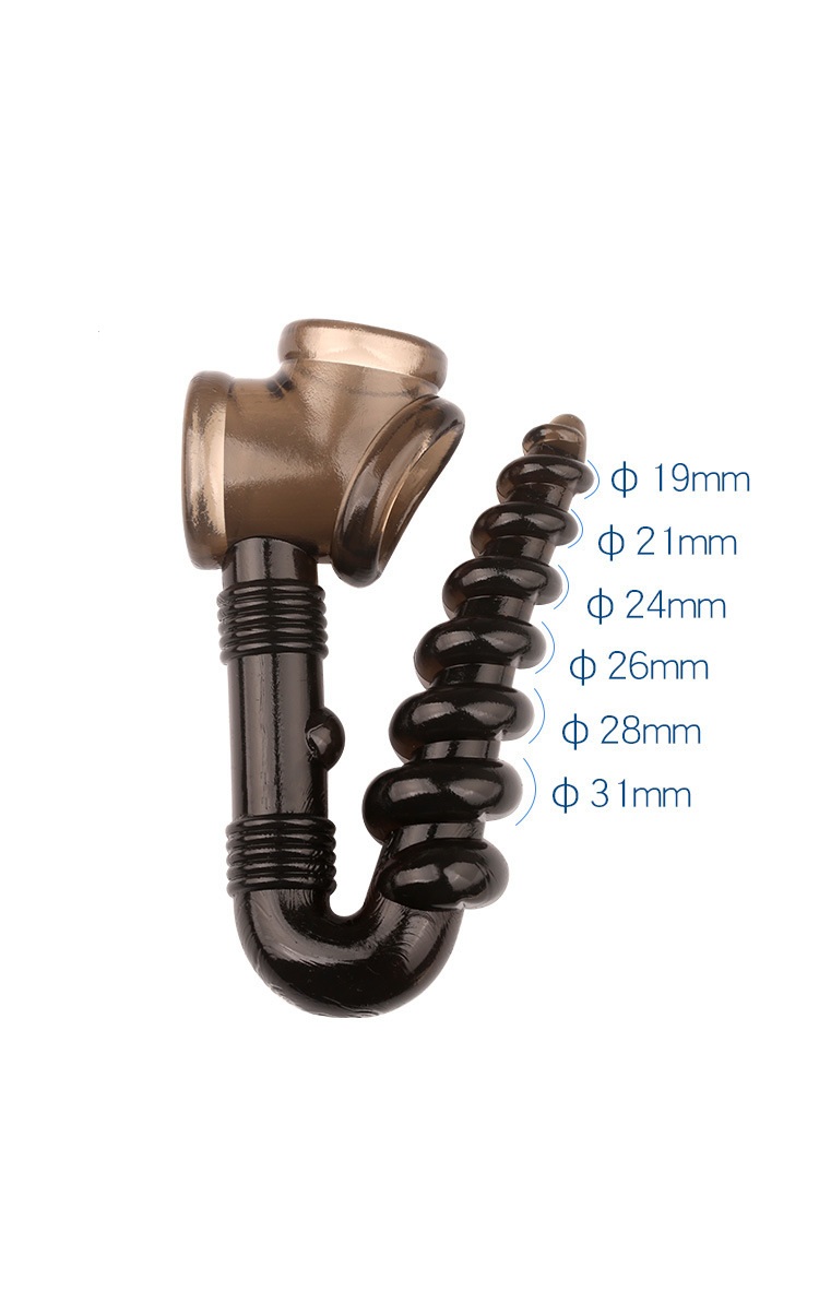 Plug xoắn ốc kèm vòng – BDSM SAIGONXXX